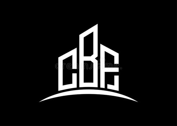 Letter CBF Building Vector Monogram Logo Design Template. Building ...