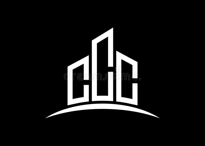 Letter CCC Building Vector Monogram Logo Design Template. Building ...