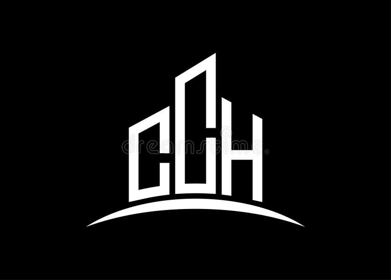Letter CCH Building Vector Monogram Logo Design Template. Building ...