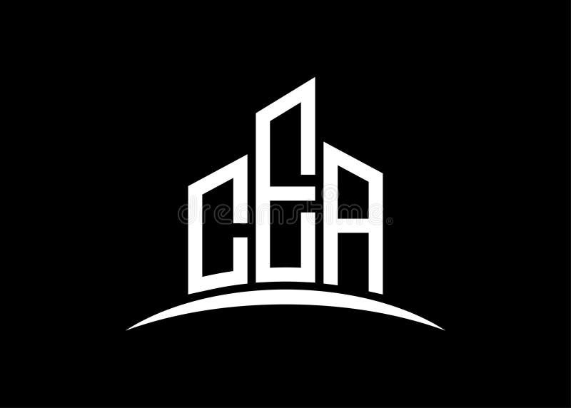 Letter CEA Building Vector Monogram Logo Design Template. Building ...