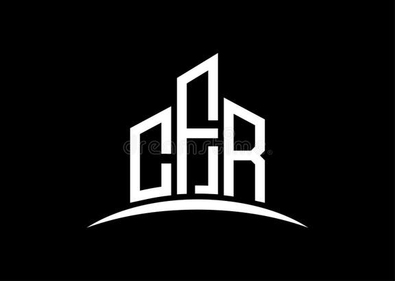 Letter CFR Building Vector Monogram Logo Design Template. Building ...