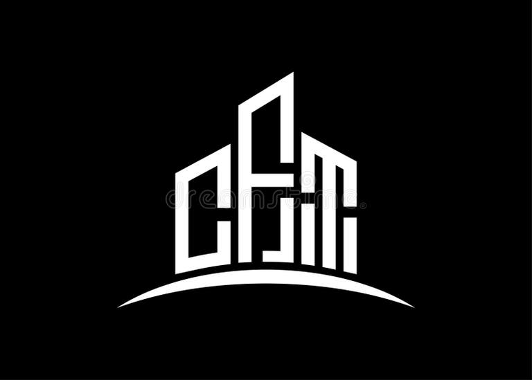 Letter CFT Building Vector Monogram Logo Design Template. Building ...