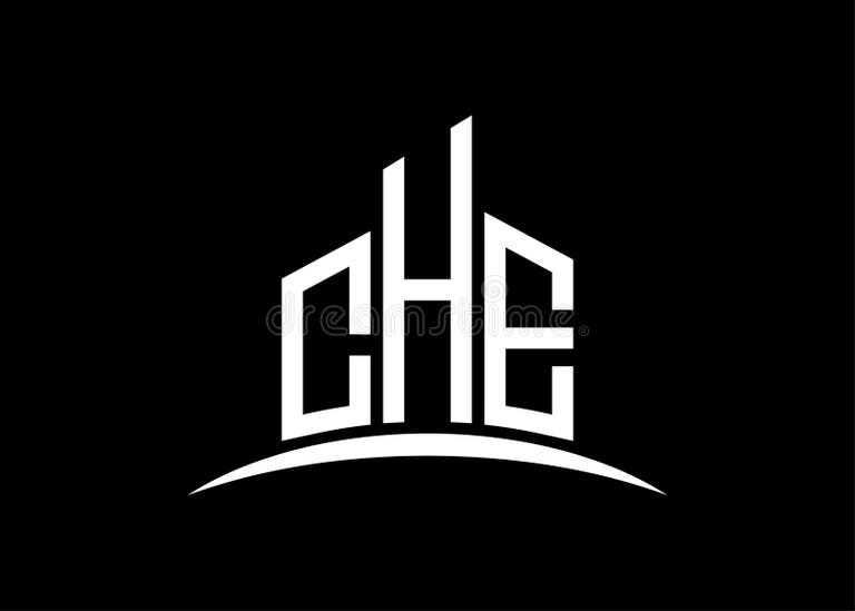 Letter CHE Building Vector Monogram Logo Design Template. Building ...