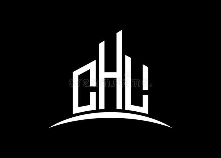 Letter CHL Building Vector Monogram Logo Design Template. Building ...