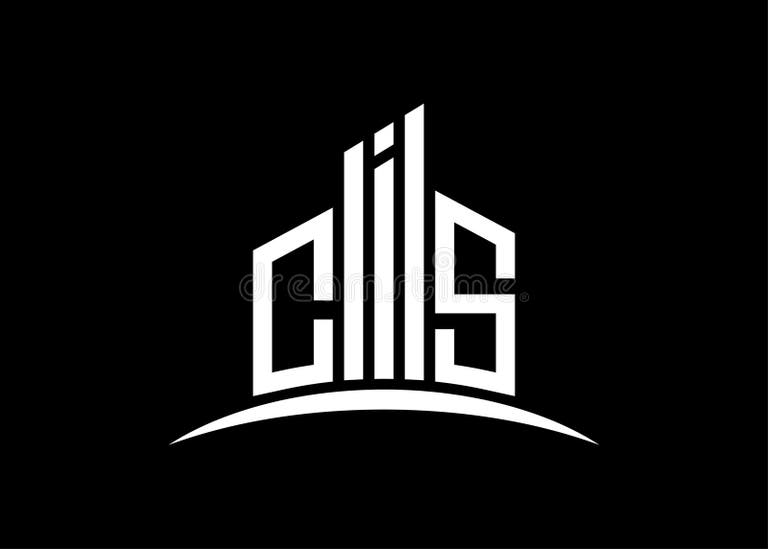 Letter CIS Building Vector Monogram Logo Design Template. Building ...