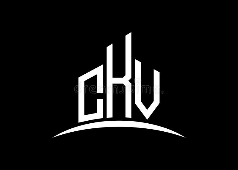 Letter CKV Building Vector Monogram Logo Design Template. Building ...