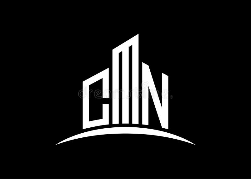 Letter CMN Building Vector Monogram Logo Design Template. Building ...