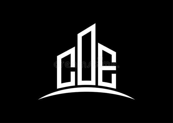 Letter COE Building Vector Monogram Logo Design Template. Building ...