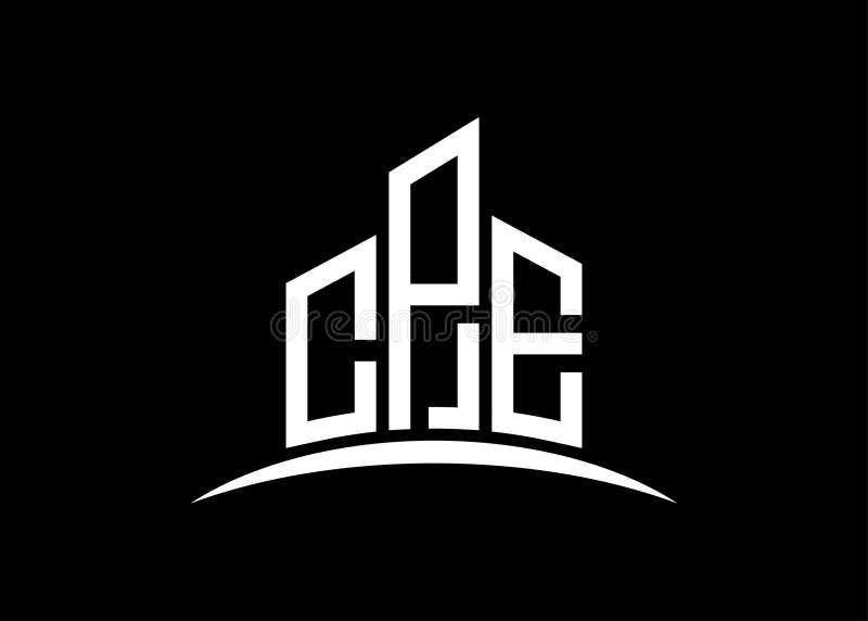 Letter CPE Building Vector Monogram Logo Design Template. Building ...