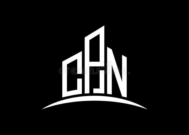 Letter CPN Building Vector Monogram Logo Design Template. Building ...