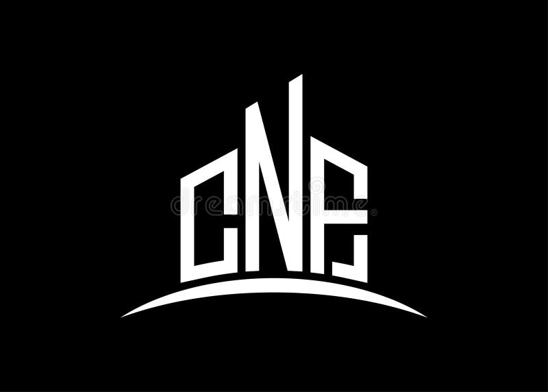 Letter CNF Building Vector Monogram Logo Design Template. Building ...