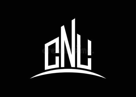 Letter CNL Building Vector Monogram Logo Design Template. Building ...