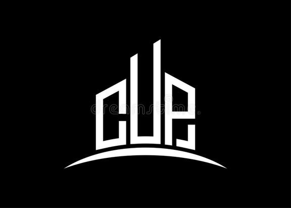 Letter CUP Building Vector Monogram Logo Design Template. Building ...