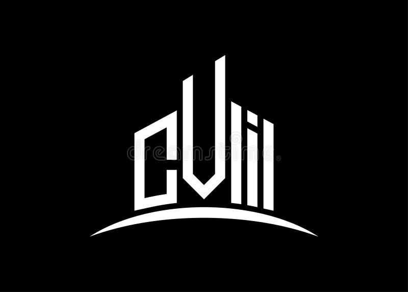 Letter CVI Building Vector Monogram Logo Design Template. Building ...