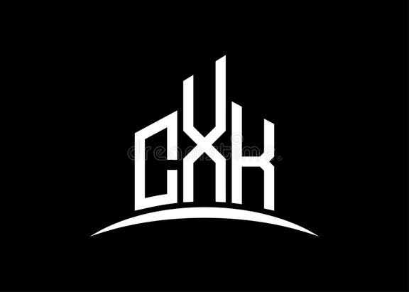 Letter CXK Building Vector Monogram Logo Design Template. Building ...