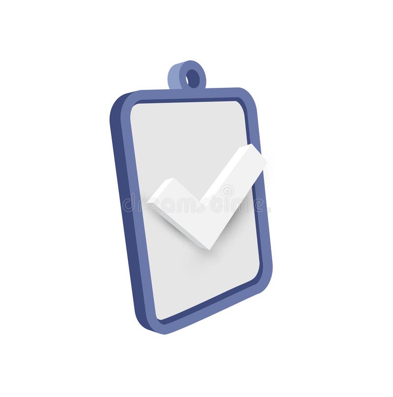 To Do List with Checked White Sign for Completed Tasks. Vector ...