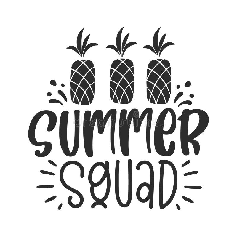 Summer Lettering Quotes. Funny Season Slogans. Isolated Calligraphy ...