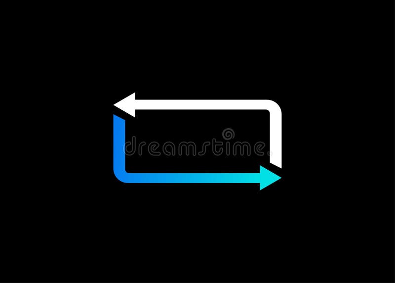 Modern Swap Arrow Logo Design Vector Template Stock Vector ...