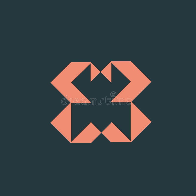 BB Monogram. Abstract Geometric Construction Letter B Logo. Stock ...