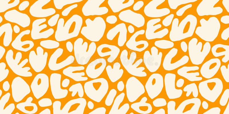 Abstract Organic Shape Art Seamless Pattern Stock Vector - Illustration ...