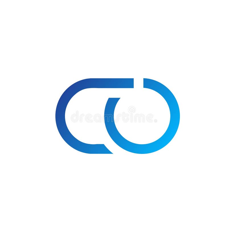 CO Monogram Logo Signature. Alphabet Initials Icon. Communication ...