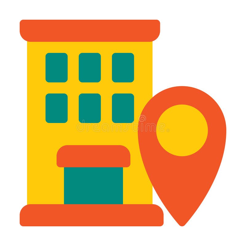 Office Building Location Maps Vector Flat Icon Suitable for Business or ...