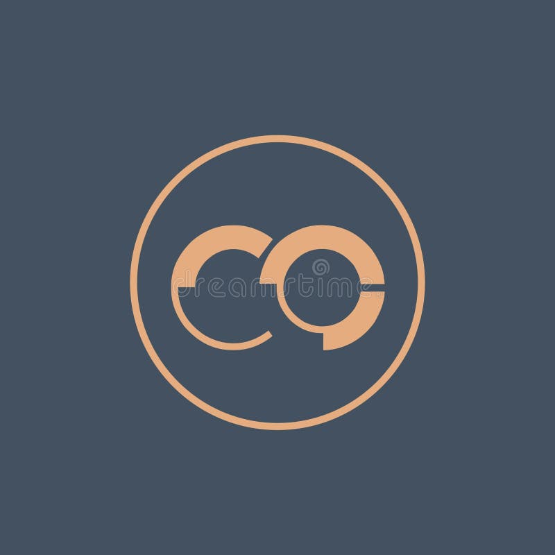CO Monogram Logo Signature Icon. Alphabet Initials Icon. Circle Emblem ...