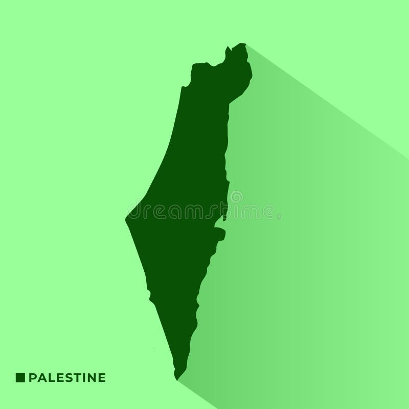 Vector Map of Palestine Vector Illustration Stock Vector - Illustration ...