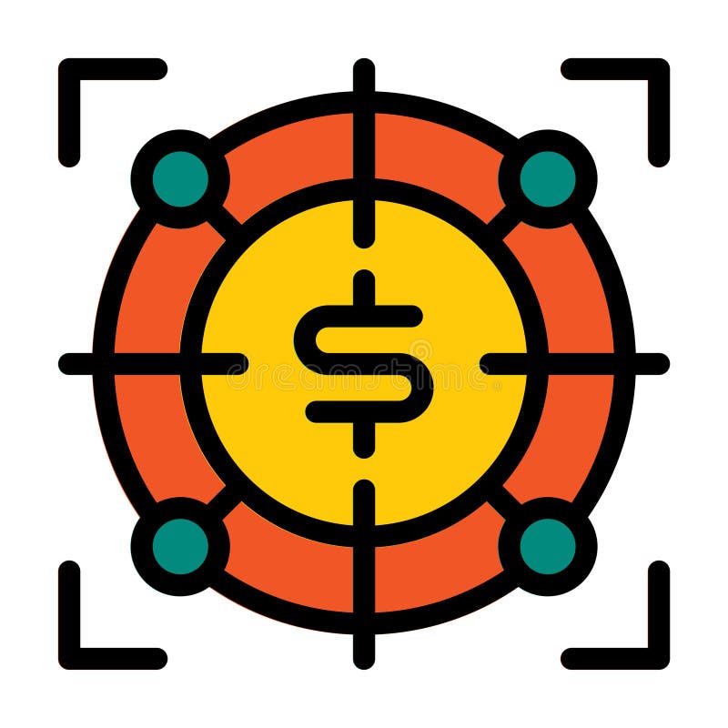 Target Focus Vector Filled Line Icon Suitable for Business or ...