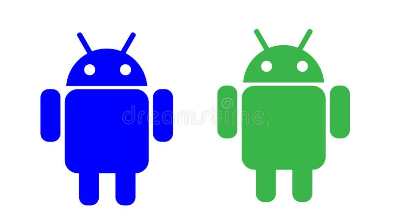 Web Icons - Adroid Icon Blue Green Editorial Stock Photo - Illustration ...