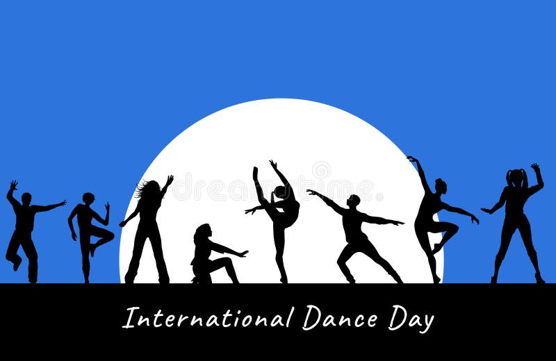 International Dance Day. Vector Banner, Poster, Flyer, Greeting Card ...