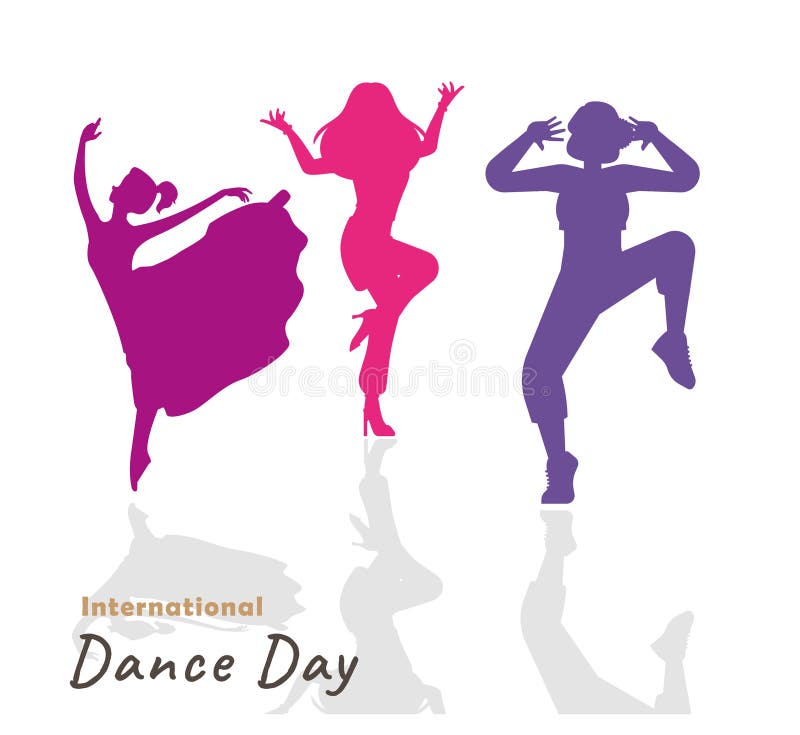 International Dance Day. Vector Banner, Poster, Flyer, Greeting Card ...