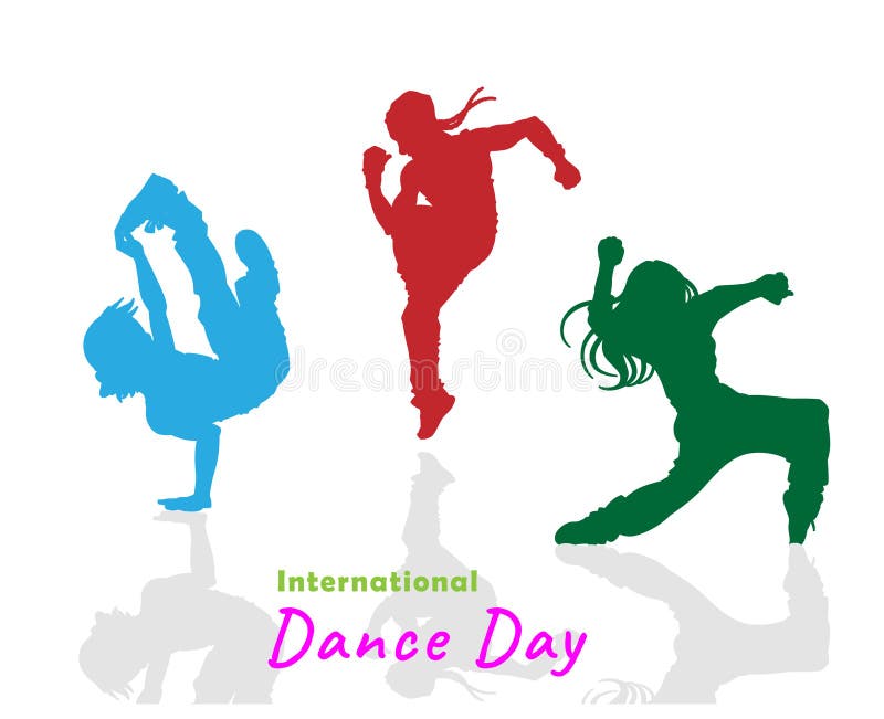 International Dance Day. Vector Banner, Poster, Flyer, Greeting Card ...