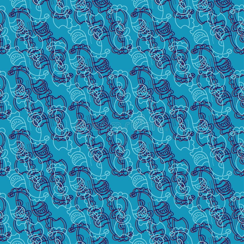 Creative Abstract Seamless Artwork with Unique Hand Drawn Pattern Stock ...