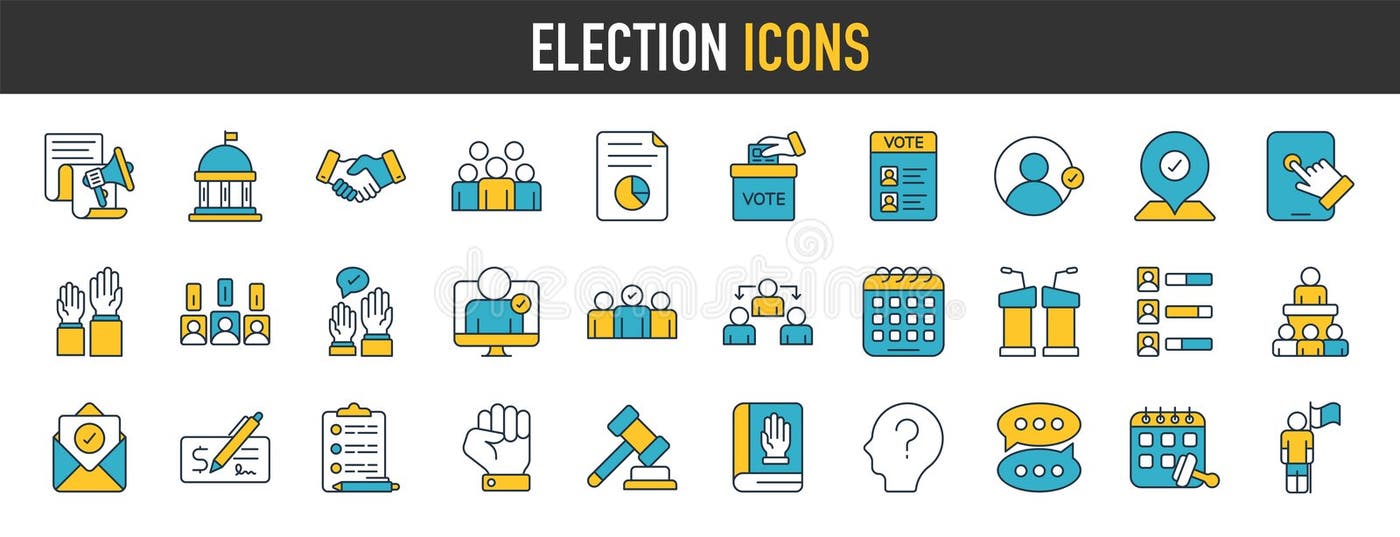 Political Campaign Icons Stock Illustrations – 1,436 Political Campaign ...