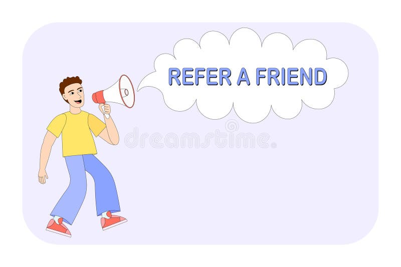 Refer a Friend. Referral Program. Bonus Reward Stock Vector ...