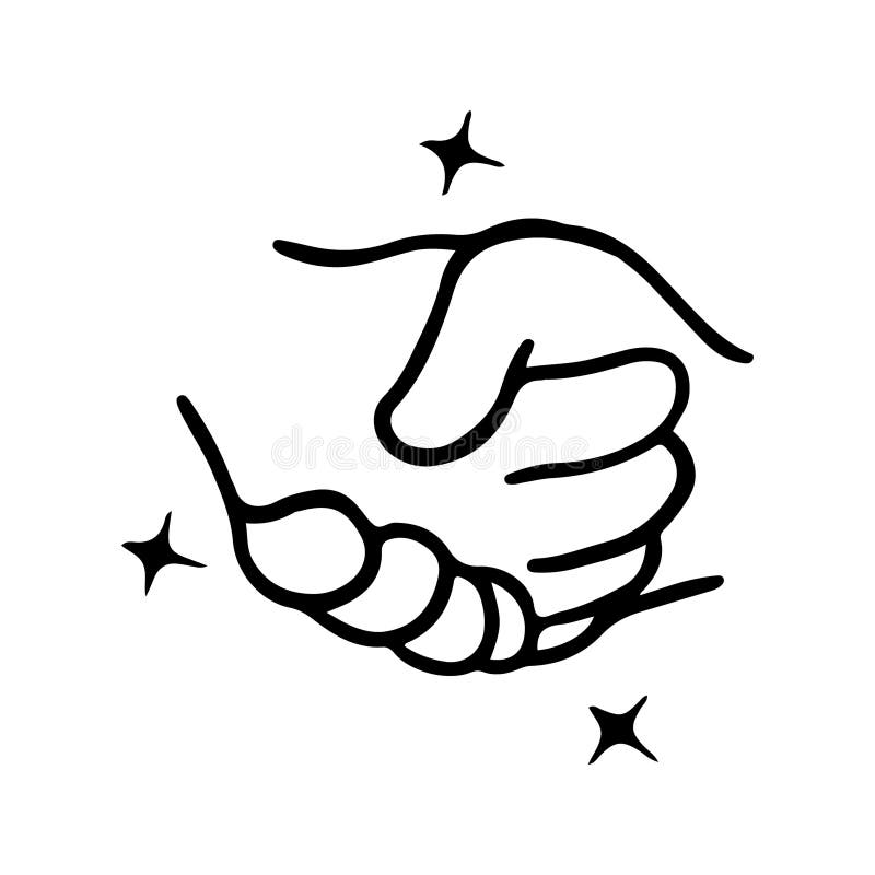 Kawaii Hand Gestures Sign and Symbol Isolated in White Background Stock ...