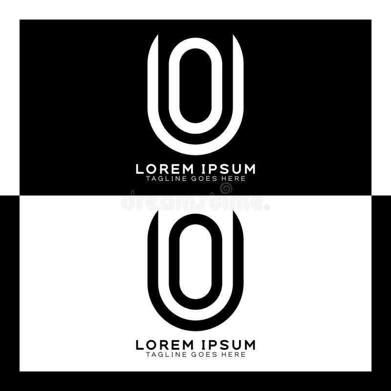 UO Initial Letter Logo. Alphabet U and O Pattern Design Monogram Stock ...