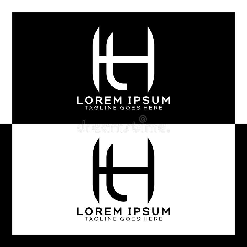 HT Initial Letter Logo. Alphabet H and T Pattern Design Monogram Stock ...
