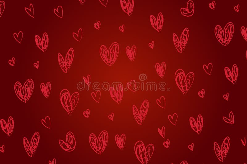 Vector Love Heart Shaped Decorative Background Stock Vector ...