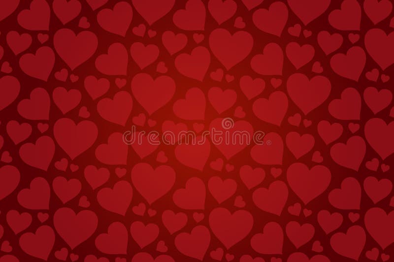 Vector Love Heart Shaped Decorative Background Stock Vector ...