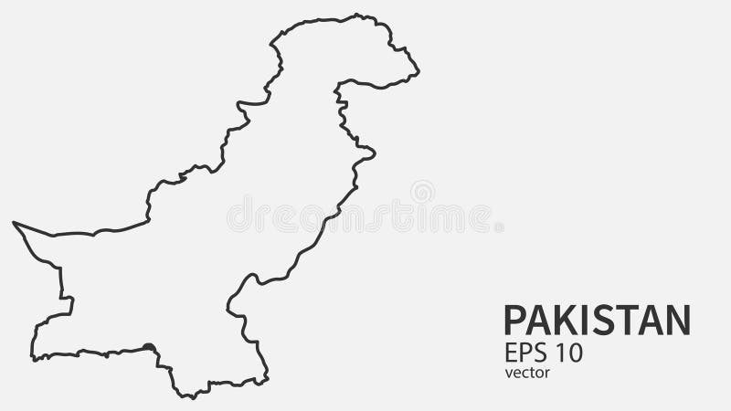 Pakistan Map Line Stock Illustrations – 650 Pakistan Map Line Stock ...