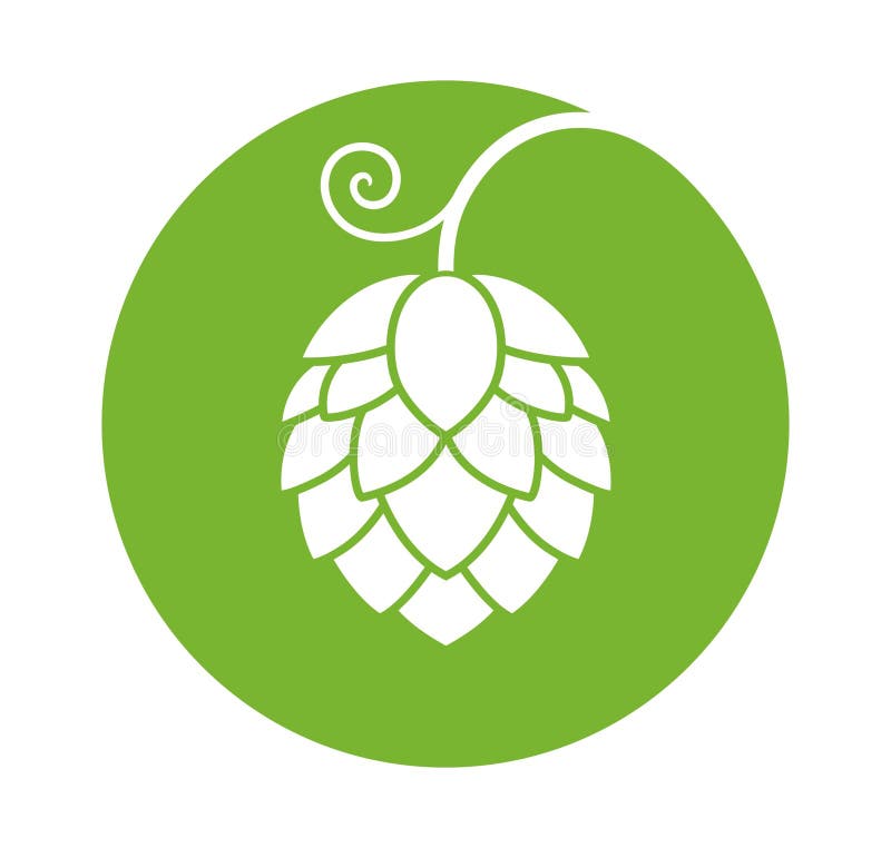 Hop Logo. Isolated Hop on White Background Stock Vector - Illustration ...