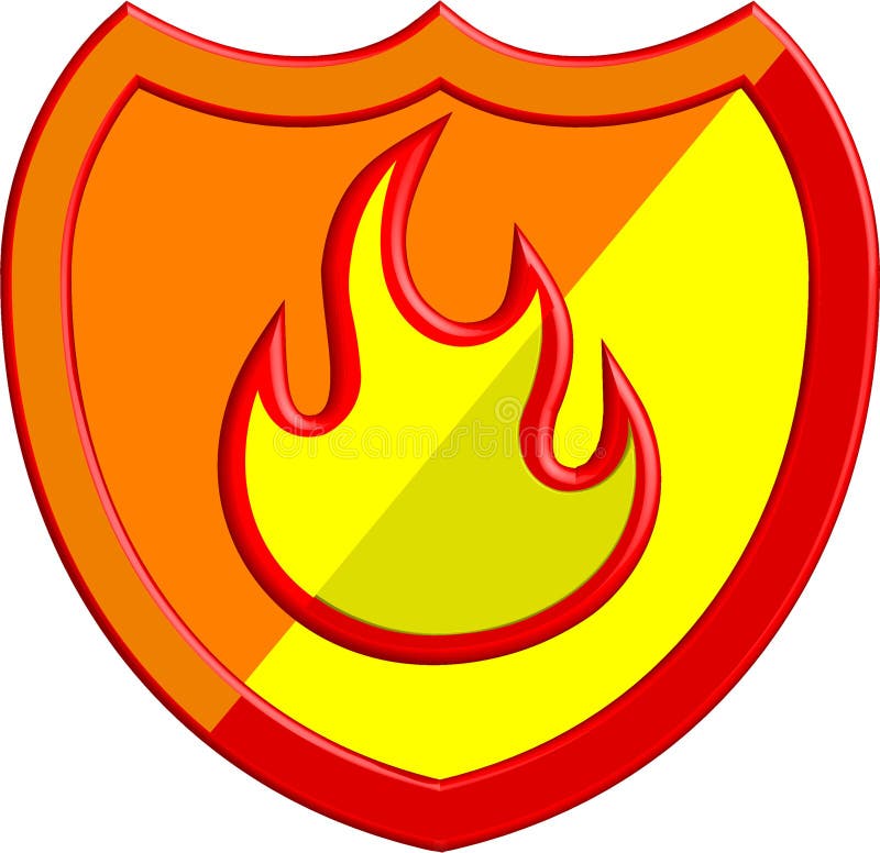 3d Full Colour Fire Icon Logo Vector Stock Vector - Illustration of ...