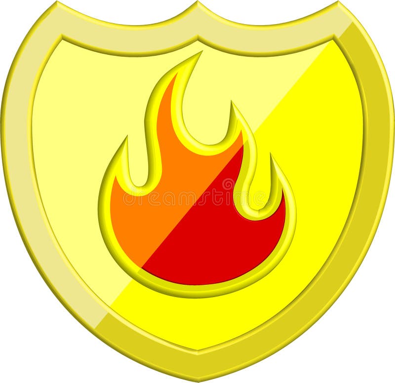 3d Full Colour Fire Icon Logo Vector Stock Vector - Illustration of ...