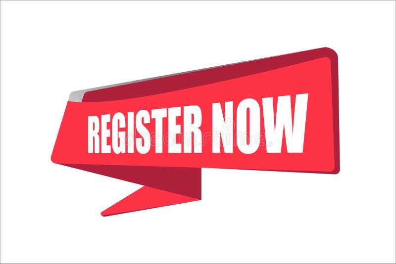 Register Buttons for Web Applications and Websites. 3d Style with Arrow ...