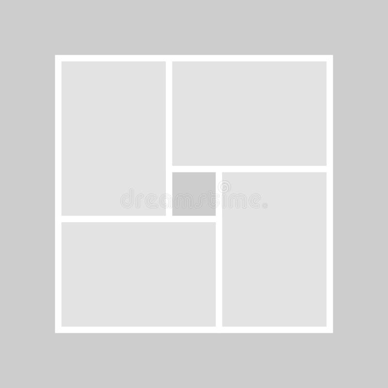 Pictures or Collage from a Photo Frame. Grid Layout, Abstract Photo ...