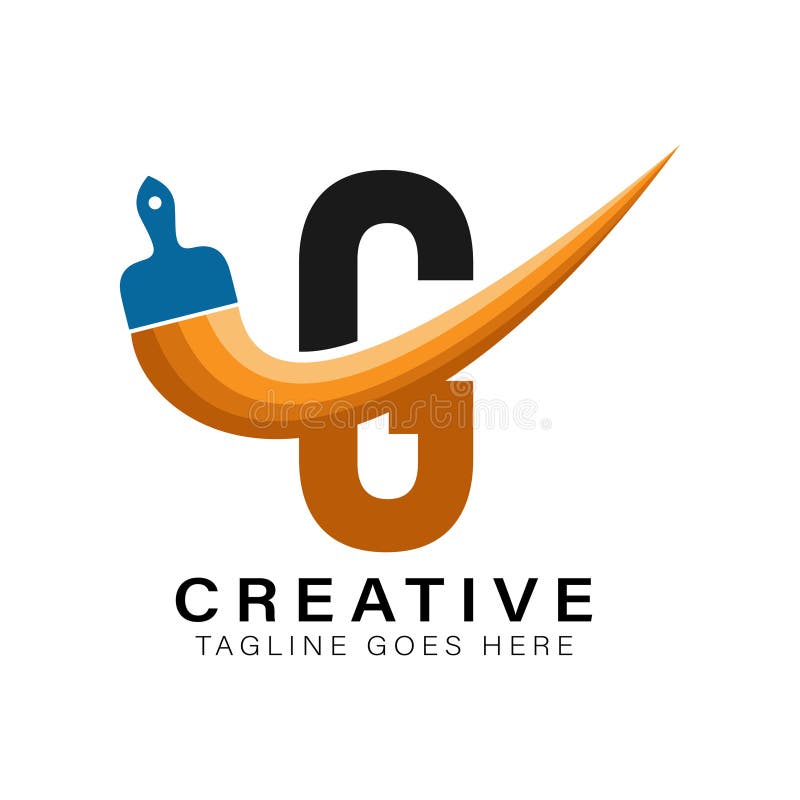 Letter Z Paint Brush Logo. Alphabet Z House Paint Business Icon Stock ...