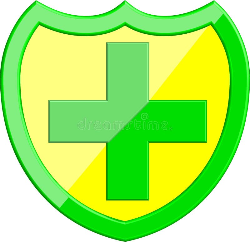 3d Full Colour Health Protector Icons Stock Vector - Illustration of ...