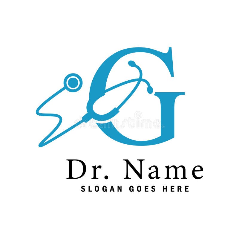 Letter G Stethoscope Logo. Alphabet G Doctor Business Icon Stock Vector ...